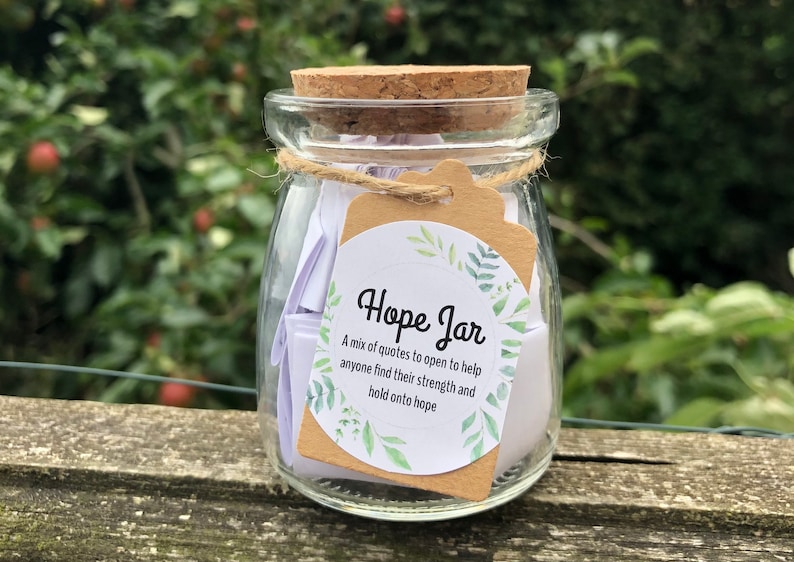 Positivity Jar Wellness Jar and Hope Jar Bundle for Mental - Etsy