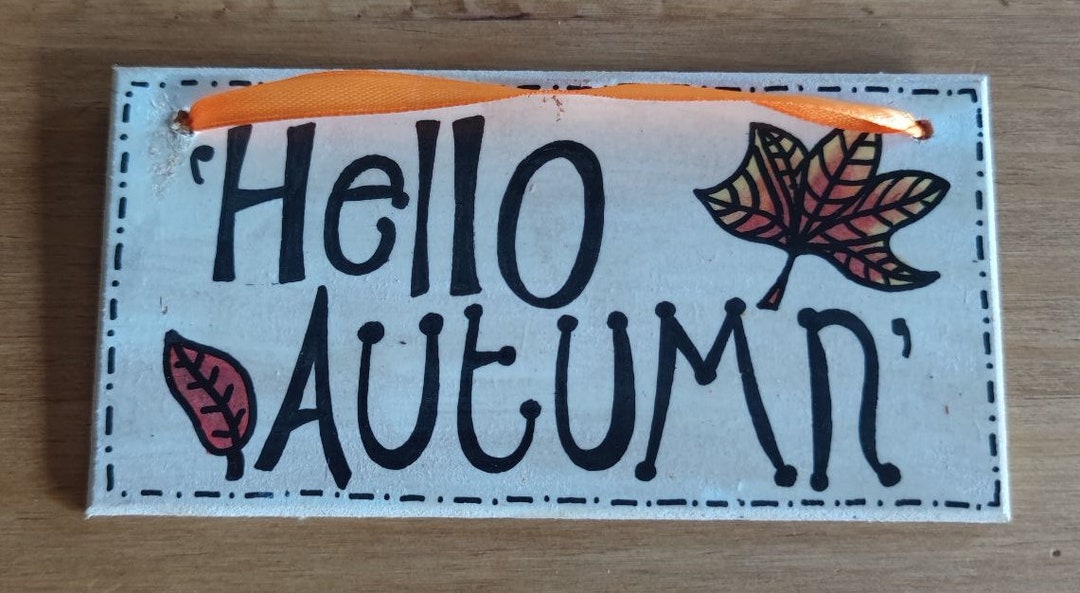 Hand Drawn Seasonal Plaques-anything Can Be Altered-varnish Finish ...