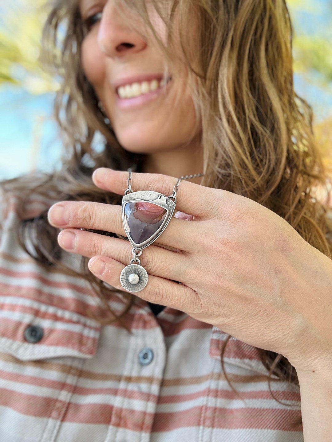 Handmade Sterling Silver Desert Towers Necklace, Sterling Silver ...