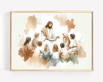 Jesus the Last Supper Canvas Wall Art Poster Holy Modern Bible Verse ...