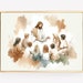Lord Jesus My Shepherd Watercolor Wall Art Poster Bible Scene Modern ...