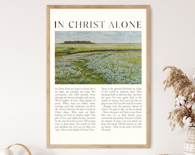 It is Well With My Soul Hymn Lyrics Print Canvas Poster Farm Vintage ...