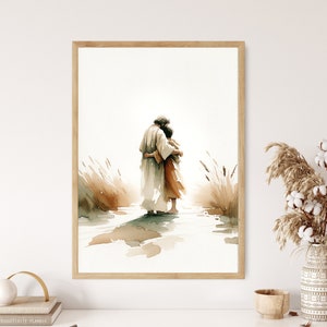 Parable of the Prodigal Son Canvas Wall Art Poster Holy Modern Bible ...