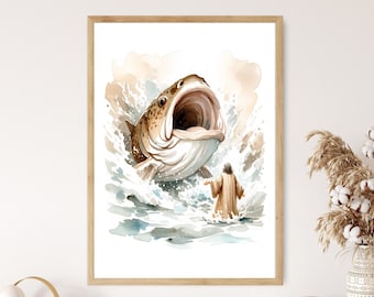 Adam and Eve Art Paradise Holy Garden of Eden Poster Print Home Decor ...