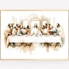 Jesus Teaching Children Watercolor Wall Art Poster Minimal Modern Holy ...