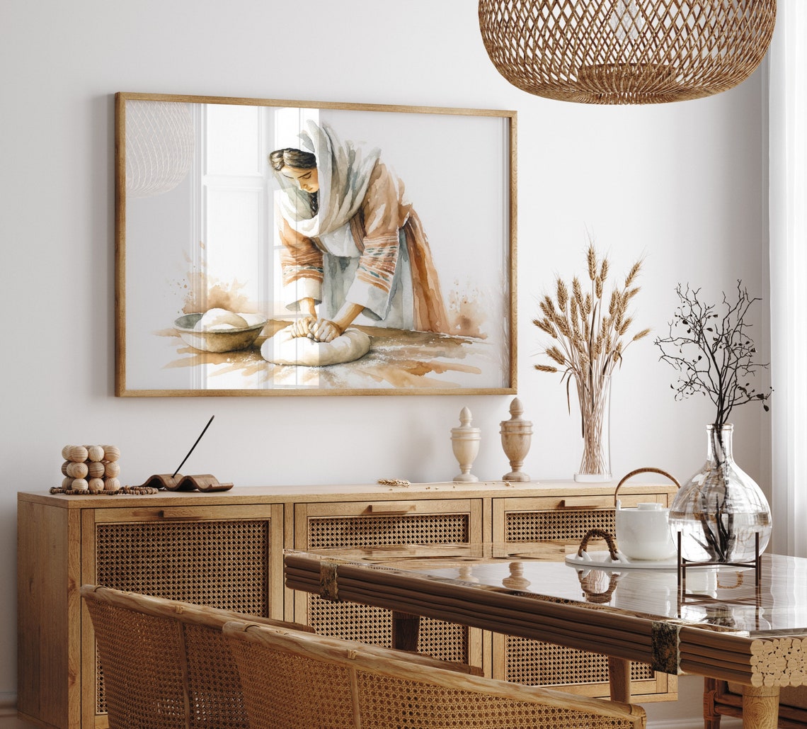 The Parable of the Yeast Leaven Canvas Wall Art Poster Holy Modern ...