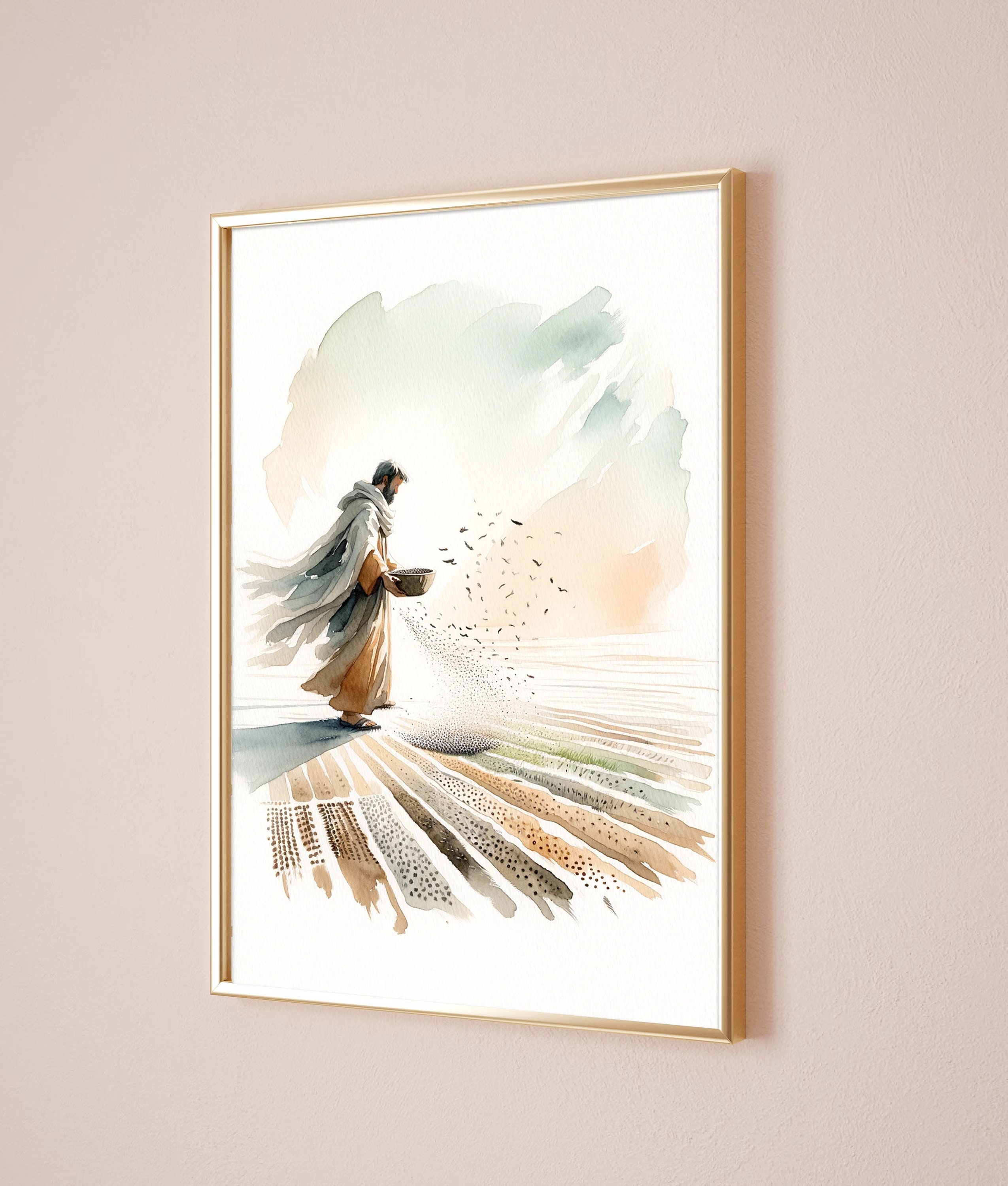 Parable of the Sower Canvas Wall Art Poster Holy Modern Bible Verse ...