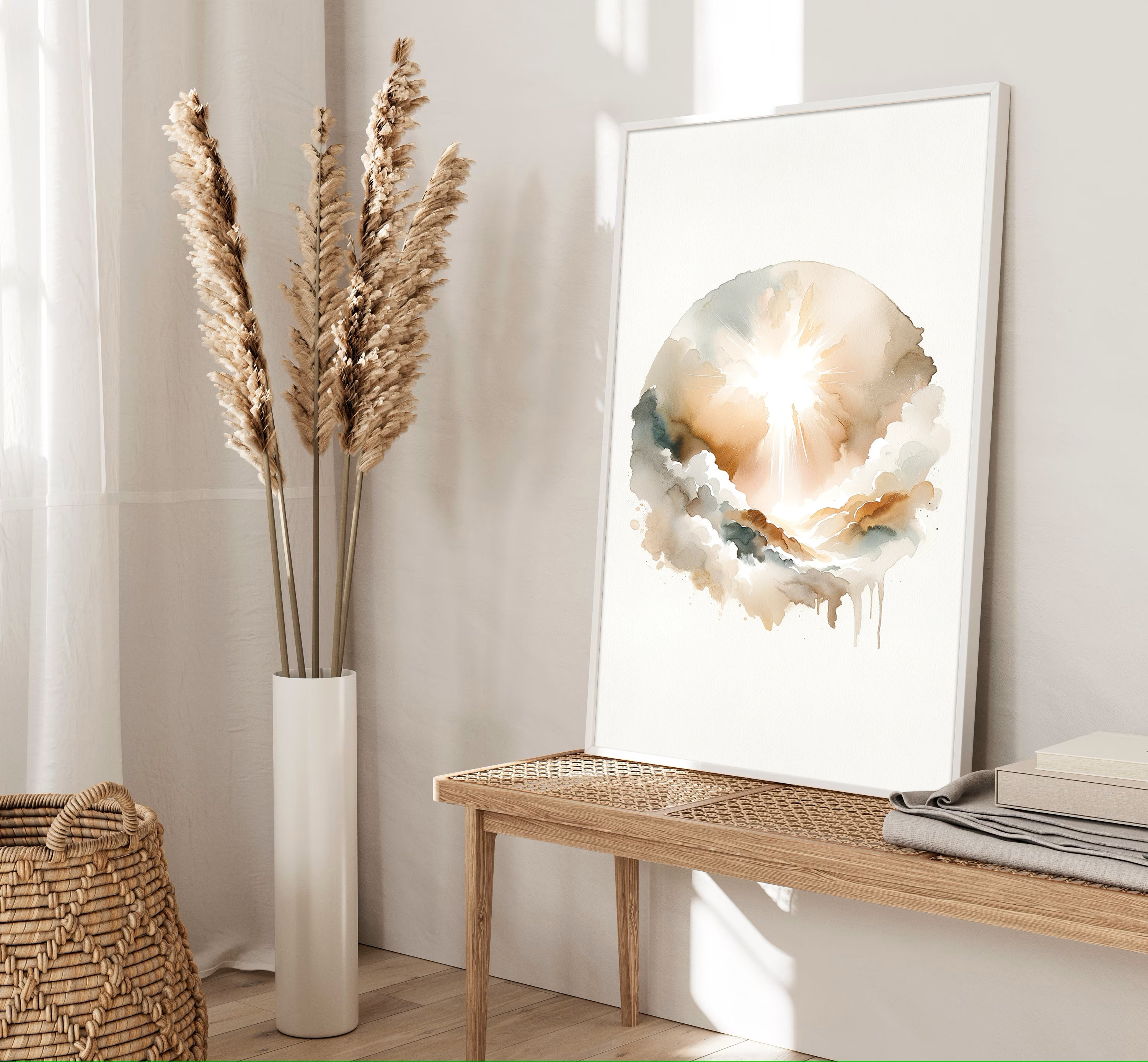 Creation of the World Poster Holy Bible God Print Home Decor Frame ...