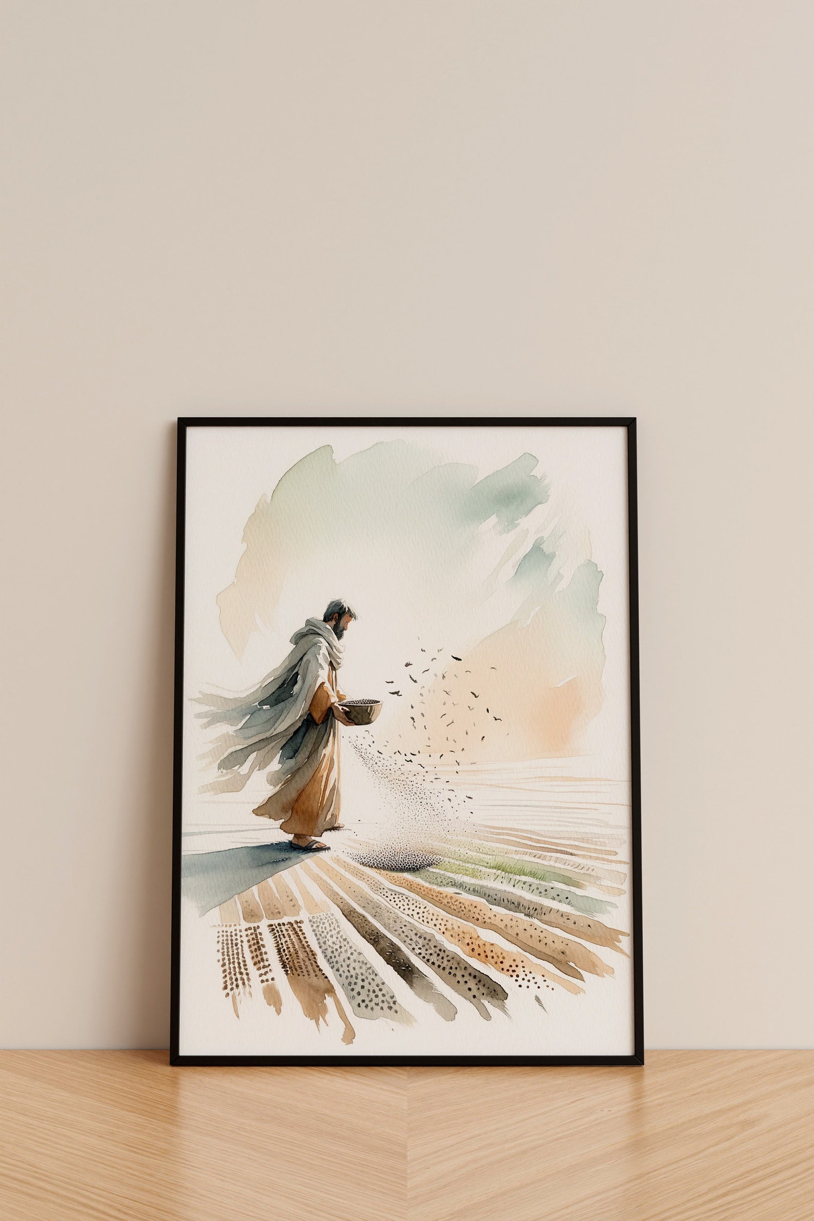 Parable of the Sower Canvas Wall Art Poster Holy Modern Bible Verse ...