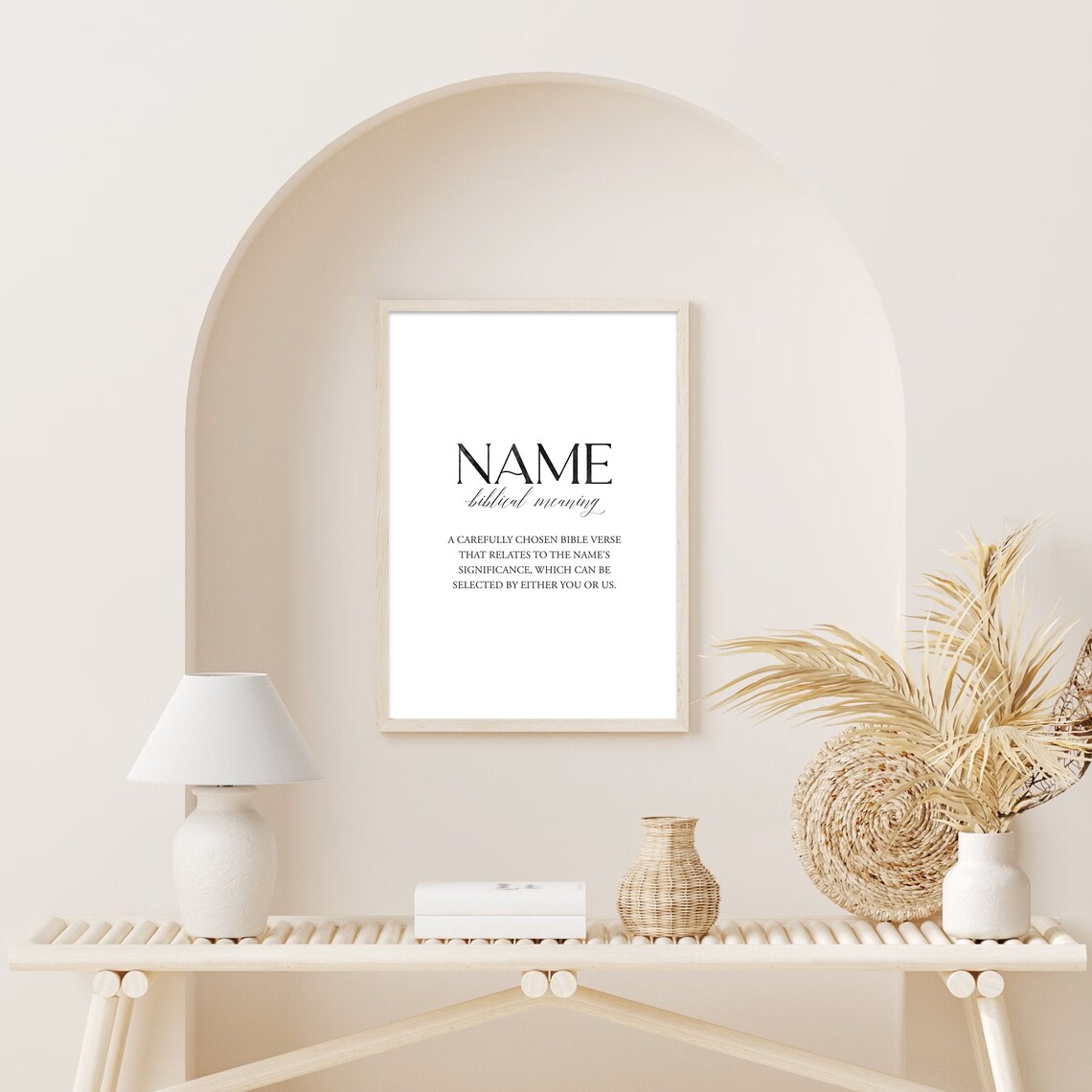 Personalized Name Meaning Sign Custom Biblical Name Definition Wall Art ...