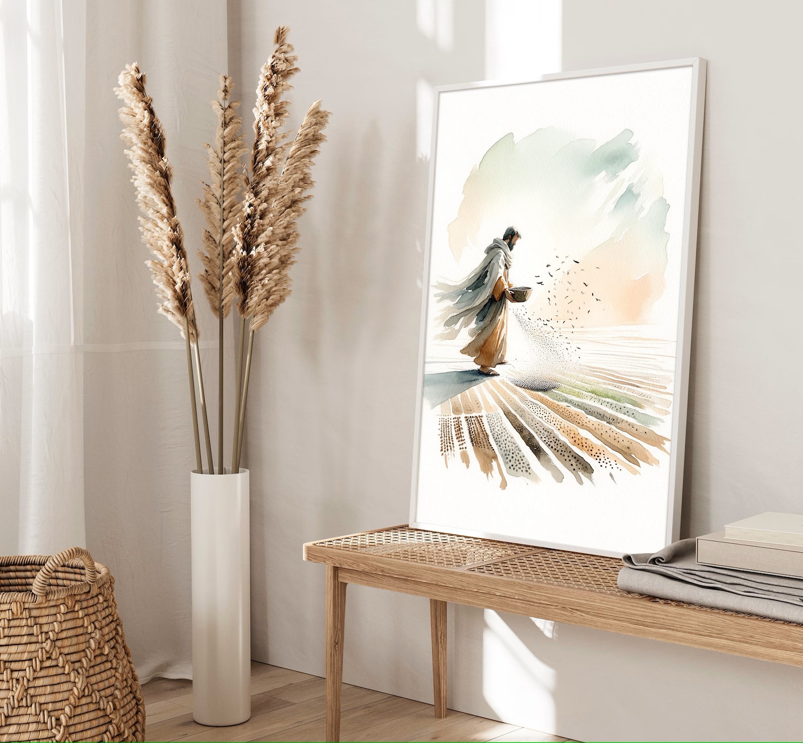 Parable of the Sower Canvas Wall Art Poster Holy Modern Bible Verse ...
