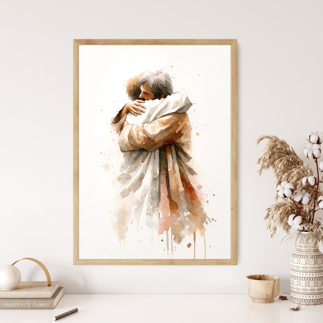 Parable of the Prodigal Son Canvas Wall Art Poster Holy Modern Bible ...