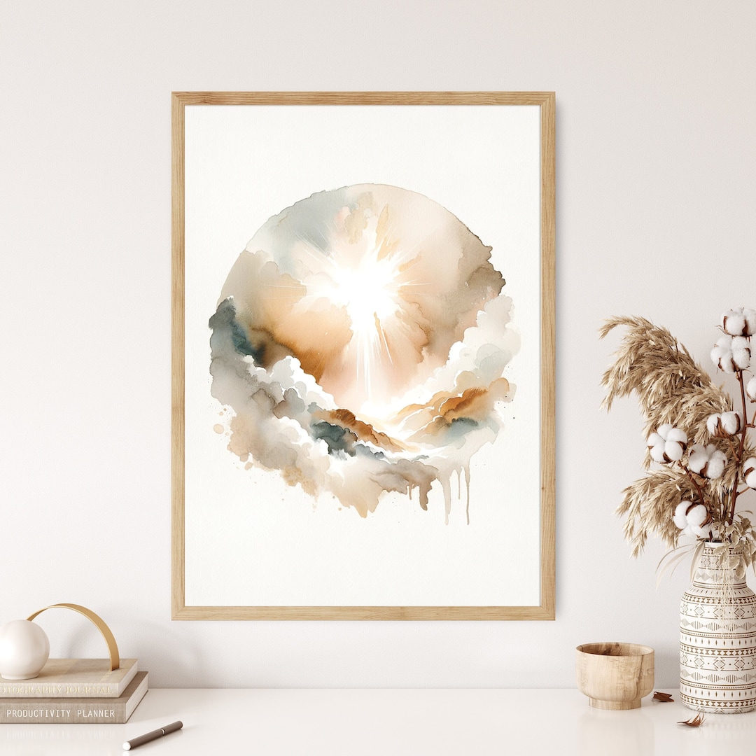 Creation of the World Poster Holy Bible God Print Home Decor Frame ...