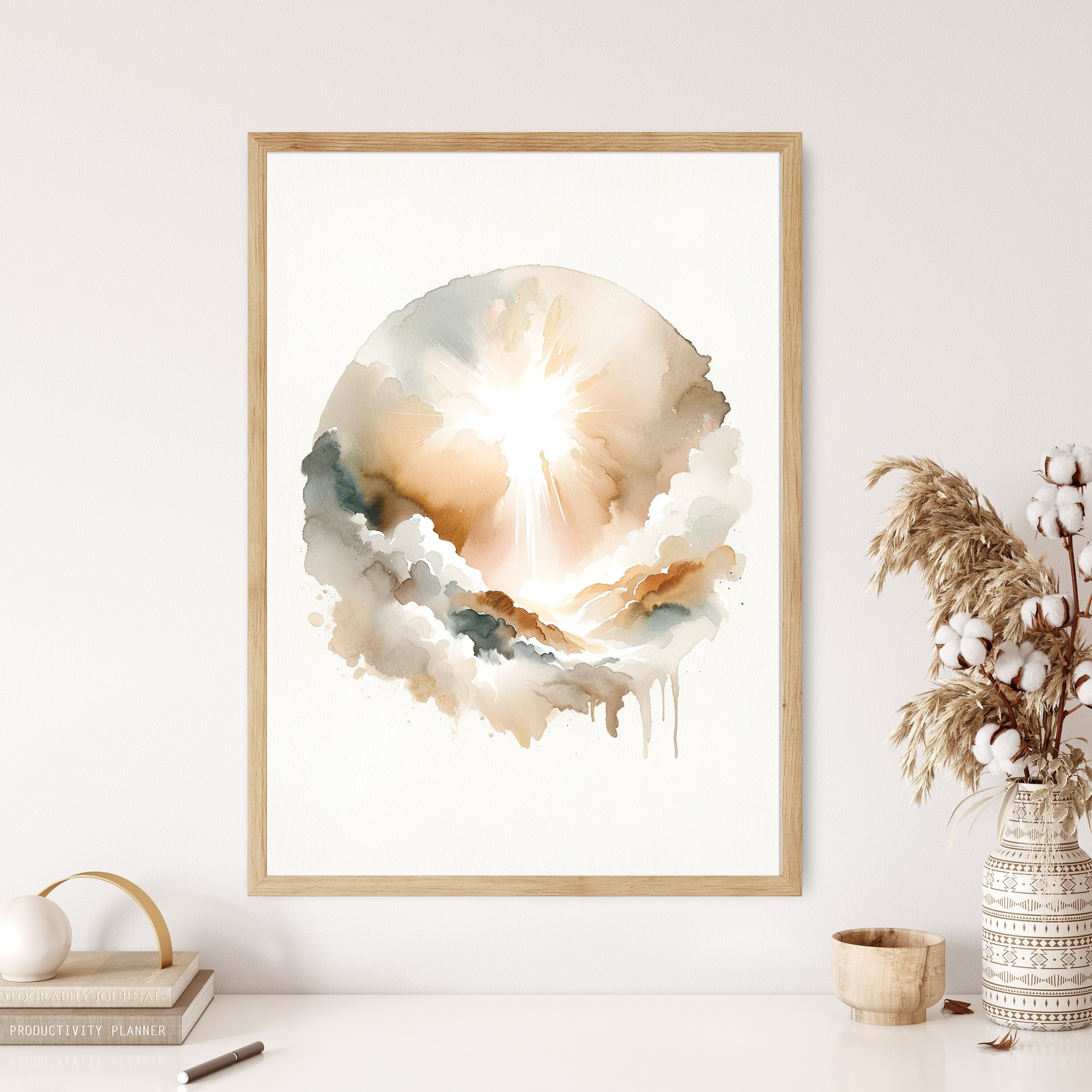 Creation of the World Poster Holy Bible God Print Home Decor Frame ...