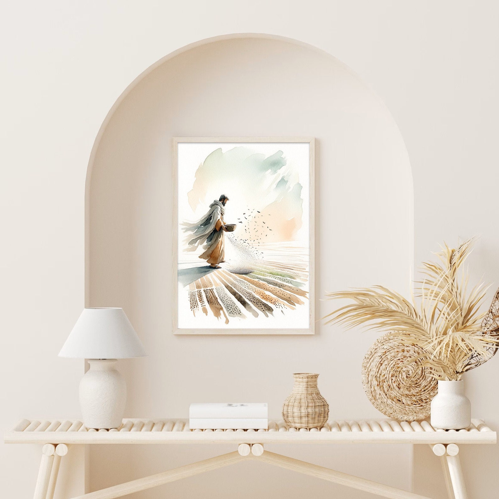 Parable of the Sower Canvas Wall Art Poster Holy Modern Bible Verse ...