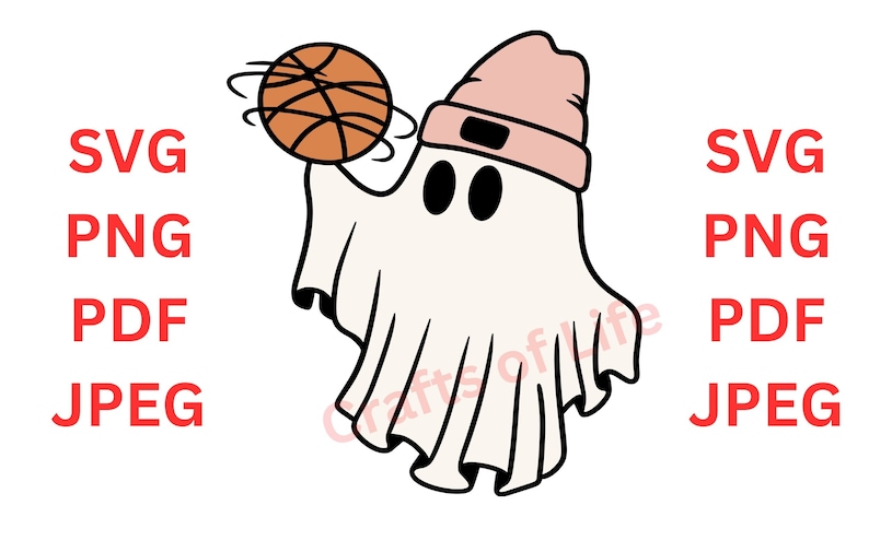 Ghost Basketball Png/svg/jpeg/pdf - Etsy