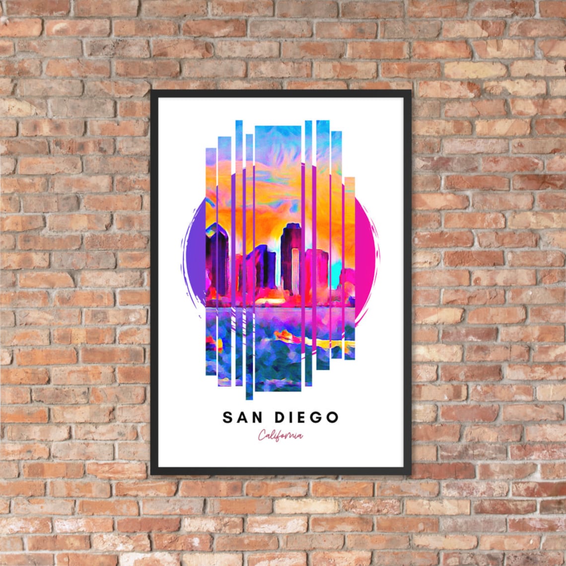 San Diego Poster San Diego Wall Art San Diego Art Print | Etsy