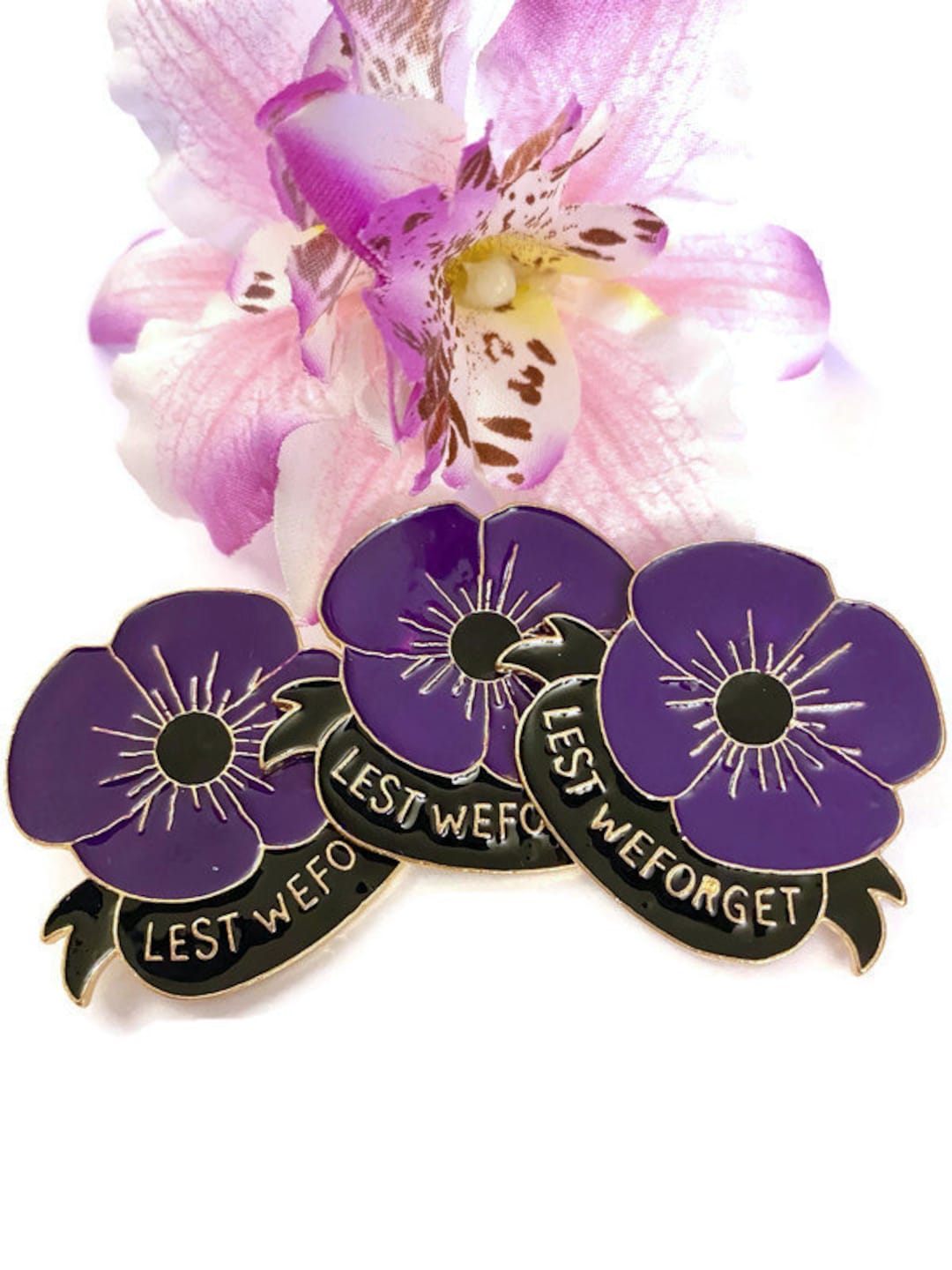 1 Pc Purple lest We Forget Lapel Pin Alzheimer's Dementia Awareness ...