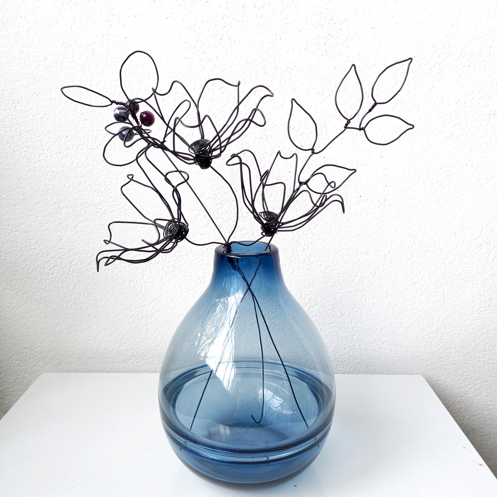 Wire Art Flowers for Home Decoration Lovely Sculpture Gift - Etsy