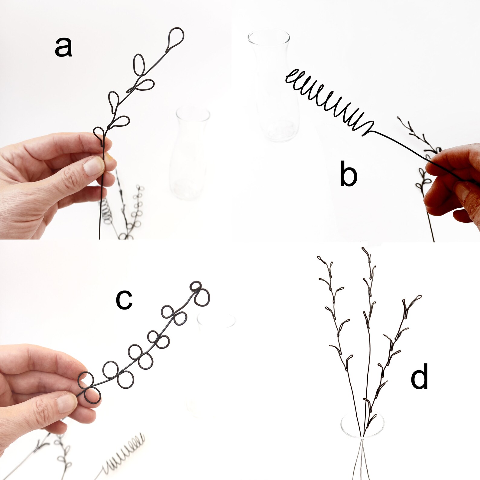 Decorative Wire Branch Art Objects Wire Art Home Decor Living Room ...