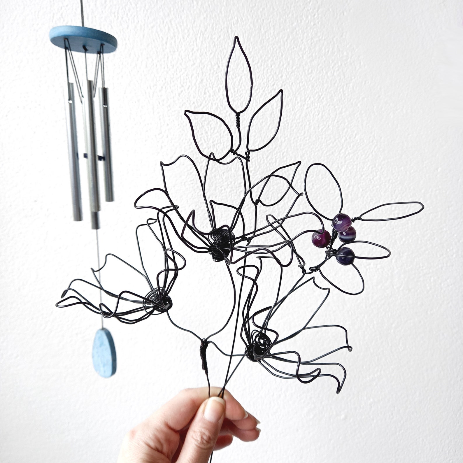 Wire Art Flowers for Home Decoration Lovely Sculpture Gift - Etsy