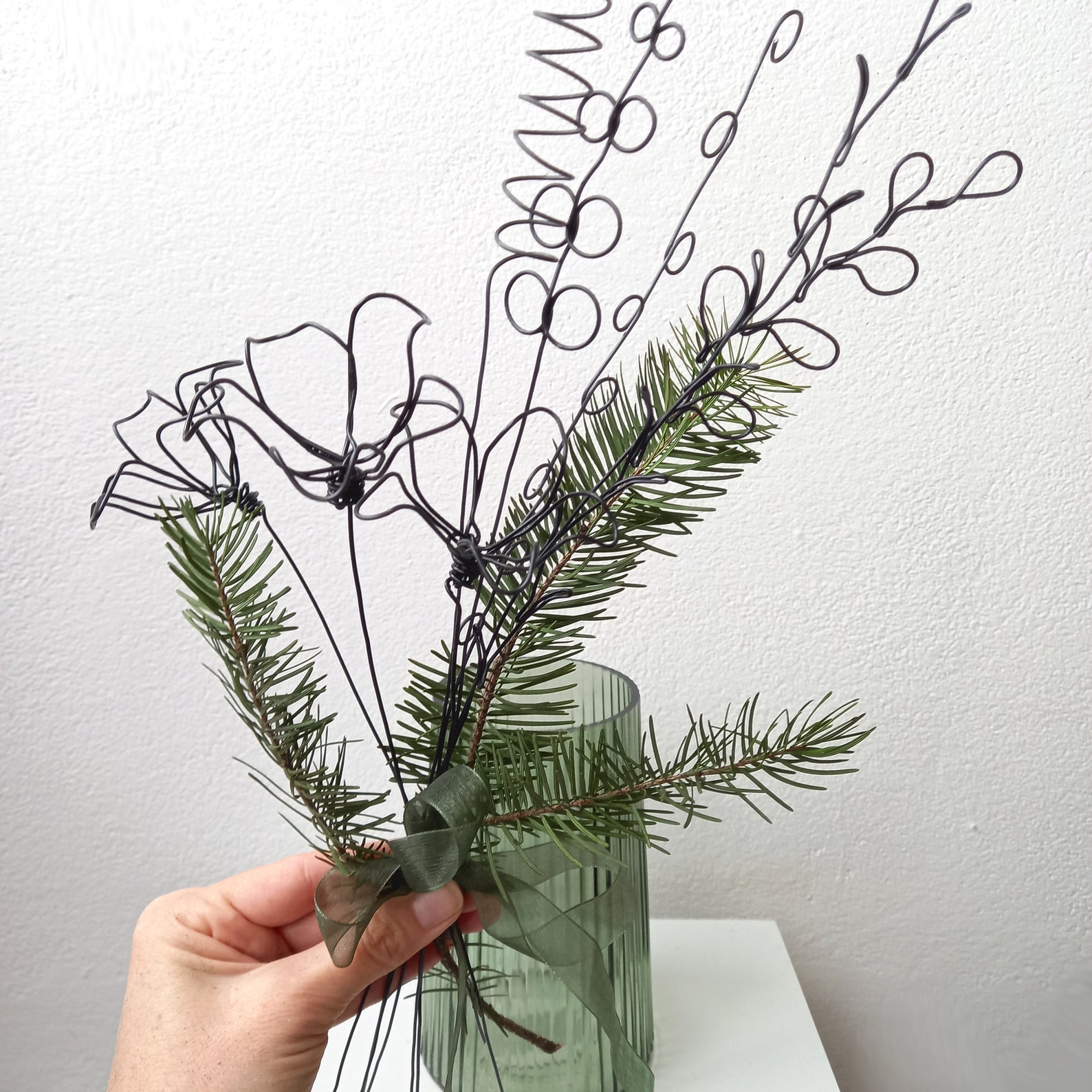 Floral Bouquet Wire Art Flowers Lovely Home Décor Living Room - Etsy