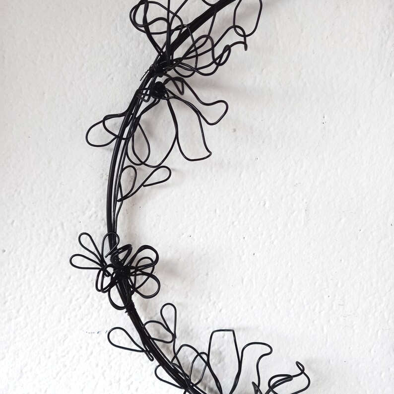 Wire ART Wall Decor Home Decoration Wire Floral Wreath celebration ...