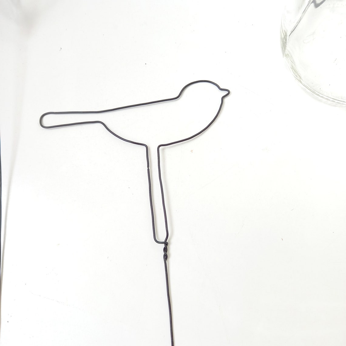 Art Objects Lovely Wire Birds Wire Art Home Decor Black Bird - Etsy
