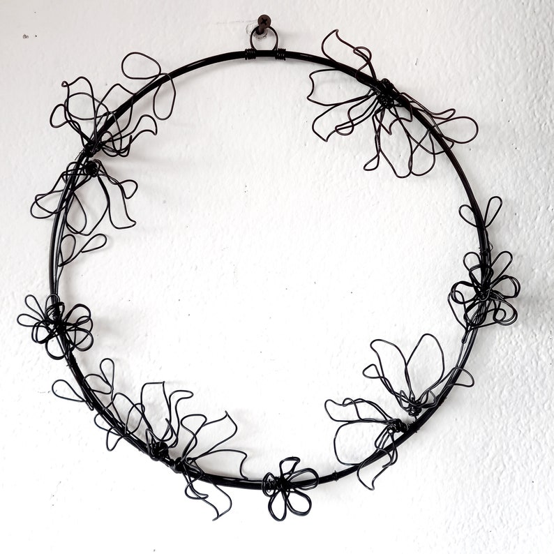 Wire ART Wall Decor Home Decoration Wire Floral Wreath celebration ...