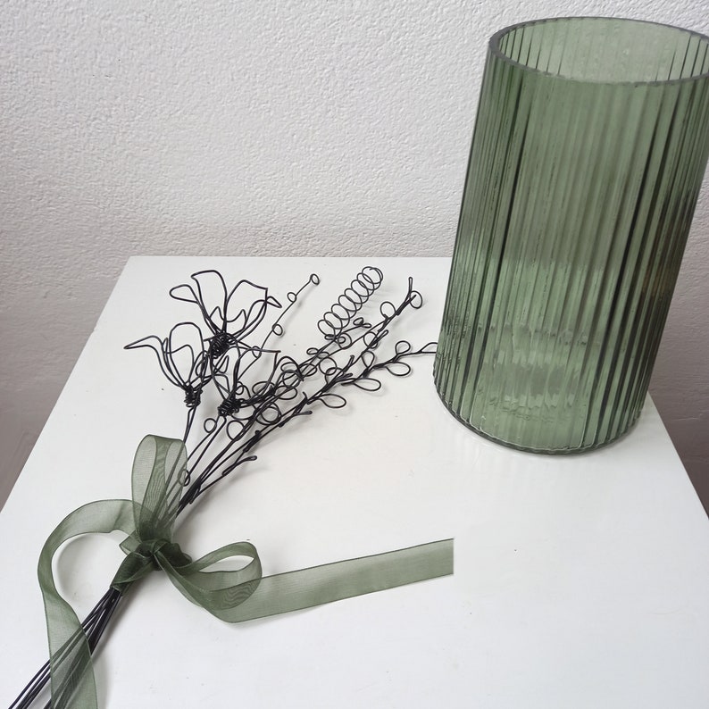 Floral Bouquet Wire Art Flowers Lovely Home Décor Living Room - Etsy