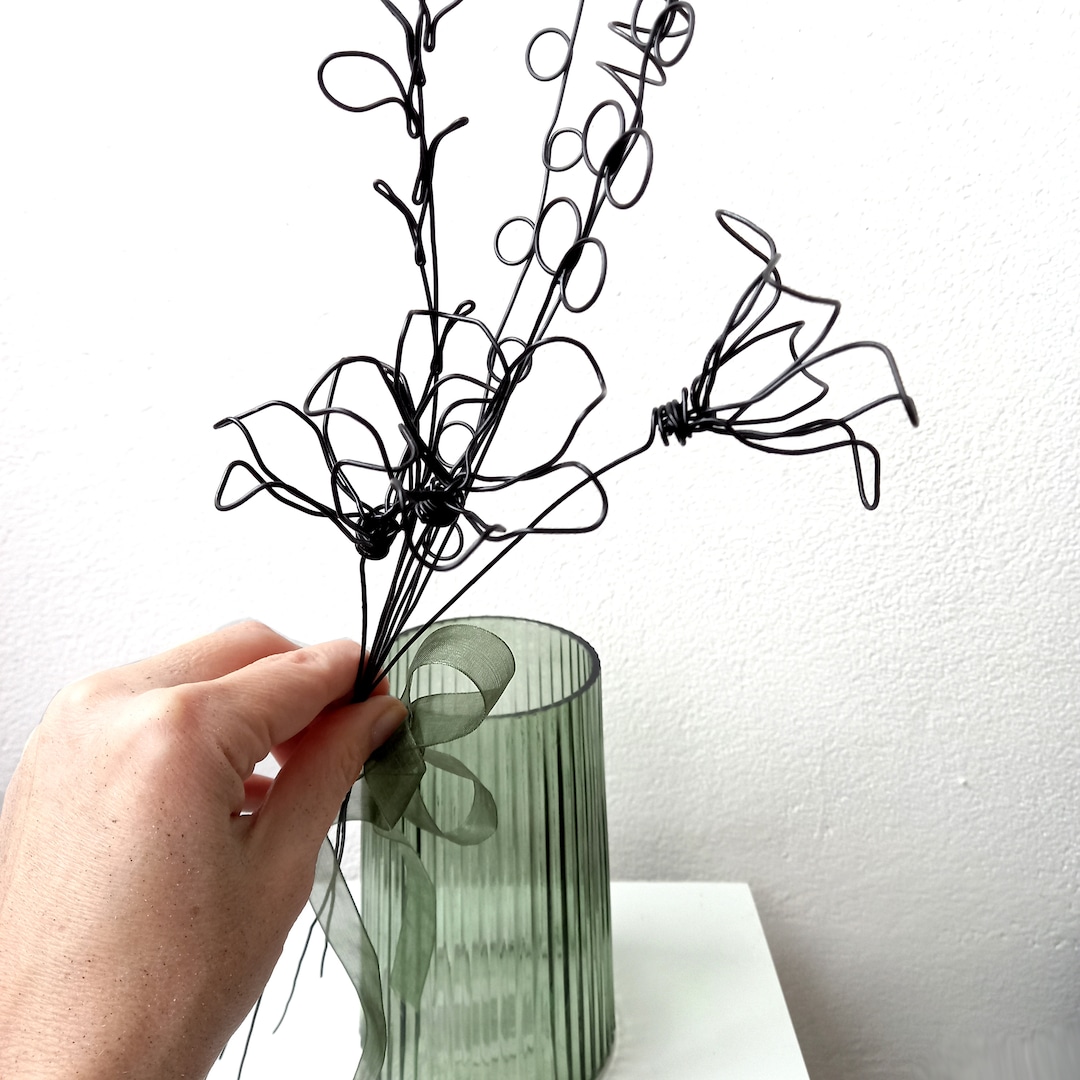 Floral Bouquet Wire Art Flowers Lovely Home Décor Living Room ...