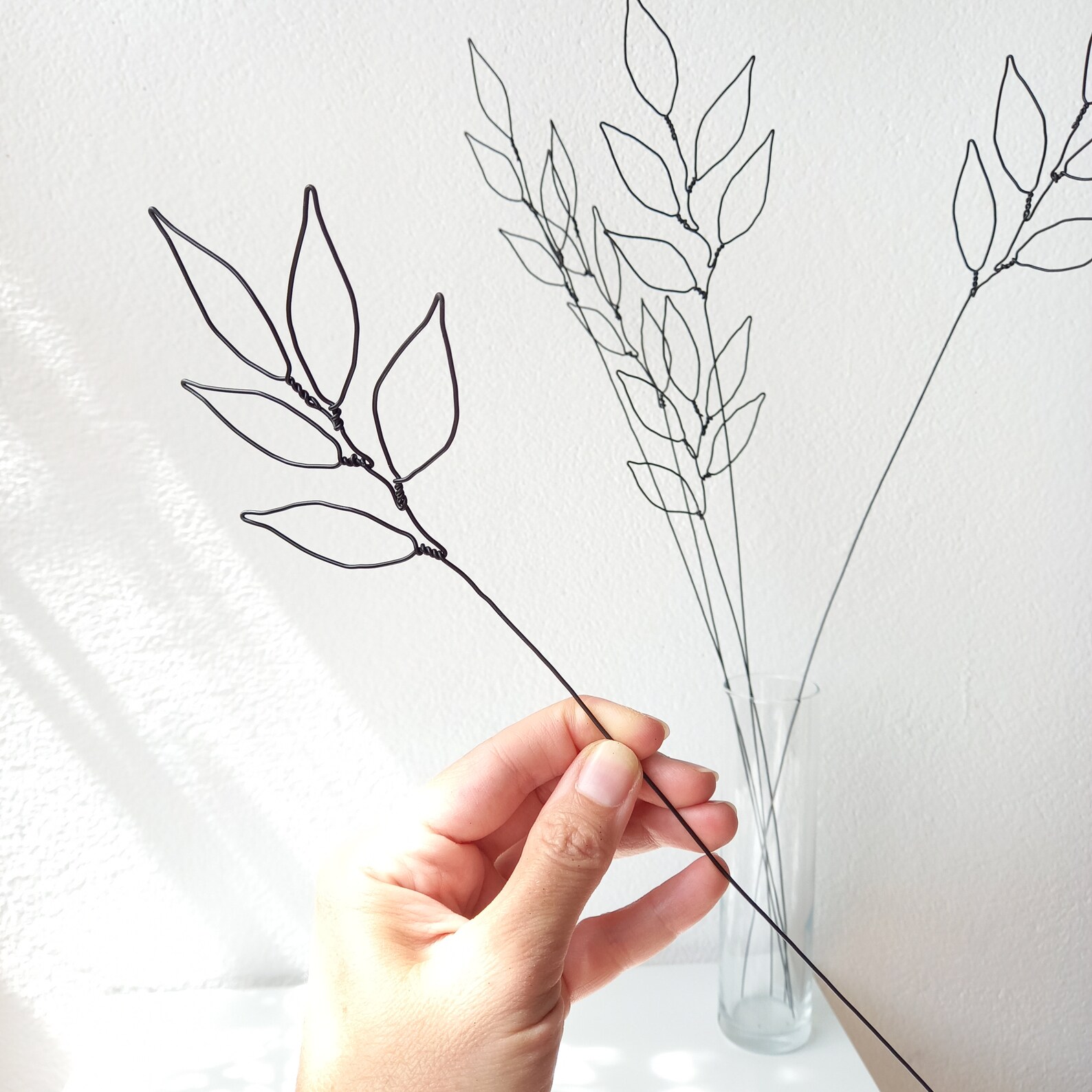 Lovely Wire Leaves Art Objects Wire Art Home Decor Authentic - Etsy
