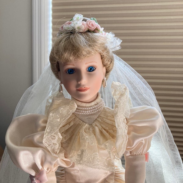 Porcelain Bride Doll - Etsy