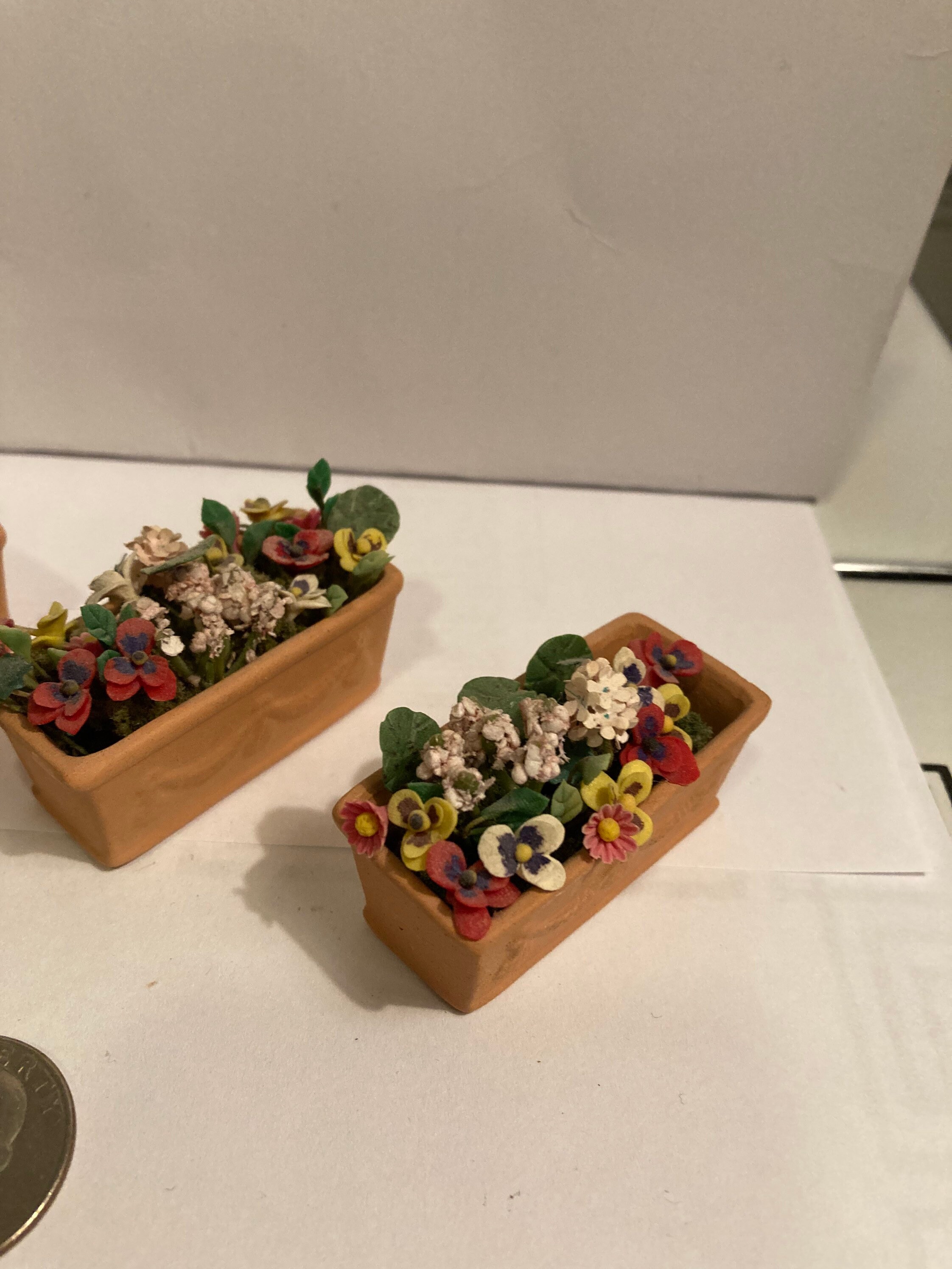 Vintage Miniature Flower Planter Box - Etsy