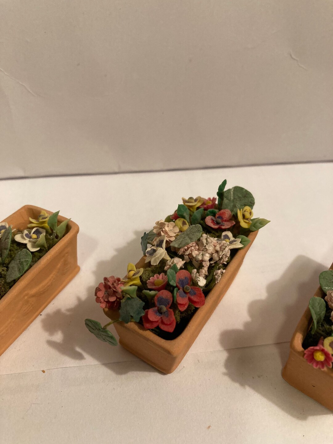 Vintage Miniature Flower Planter Box - Etsy