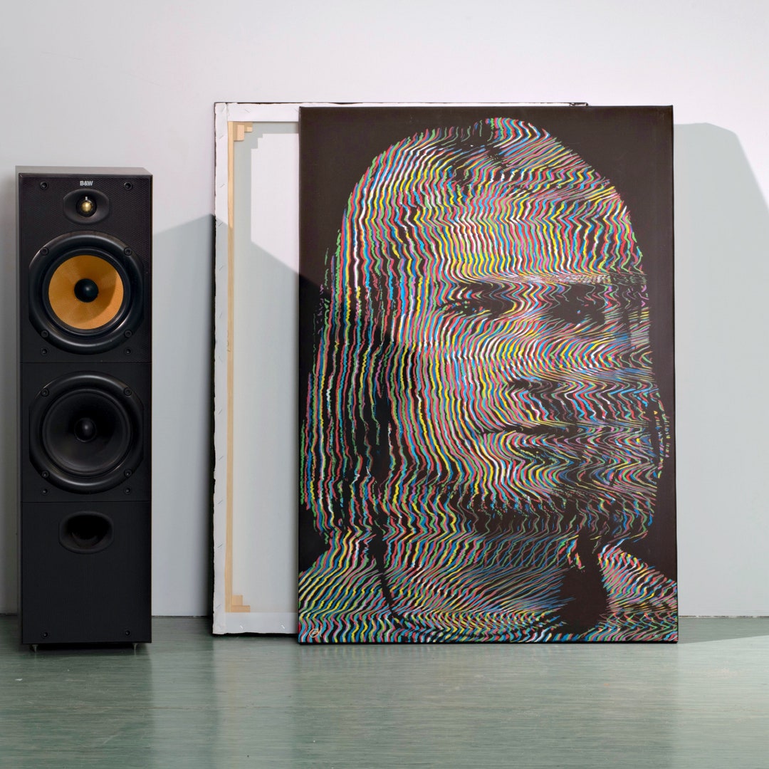 Kurt Line Abstract, Original Oil Painting, Portrait Signature - Etsy