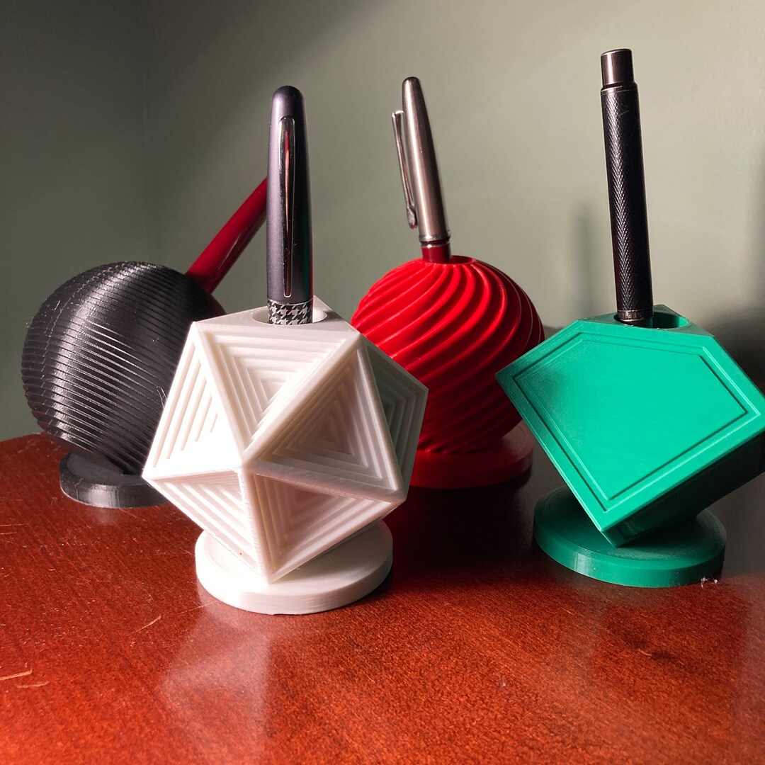 Geometric Fountain Pen Stand and Displays - Single Pen Holder for ...