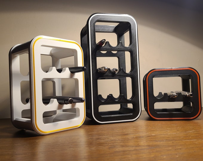 Modern 3 Pen Display, Sleek Desk Organizer for Pens, Contemporary ...