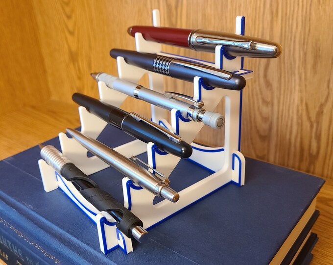 Modern 3 Pen Display, Sleek Desk Organizer for Pens, Contemporary ...