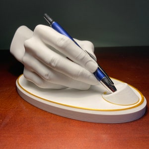 Sculpted Hand Holding Pen Display - Fountain Pen Rest and Stand ...