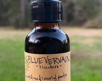 Blue Vervain Herbal Tincture (verbena Hastata) // Wildcrafted ...