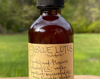 Blue Lotus Flower Herbal Tincture - Wildcrafted - Calming - Etsy