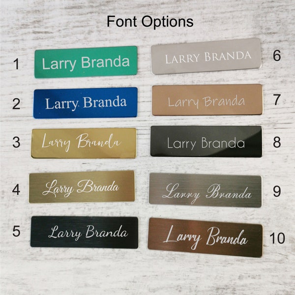 Metal Name Tags - Etsy