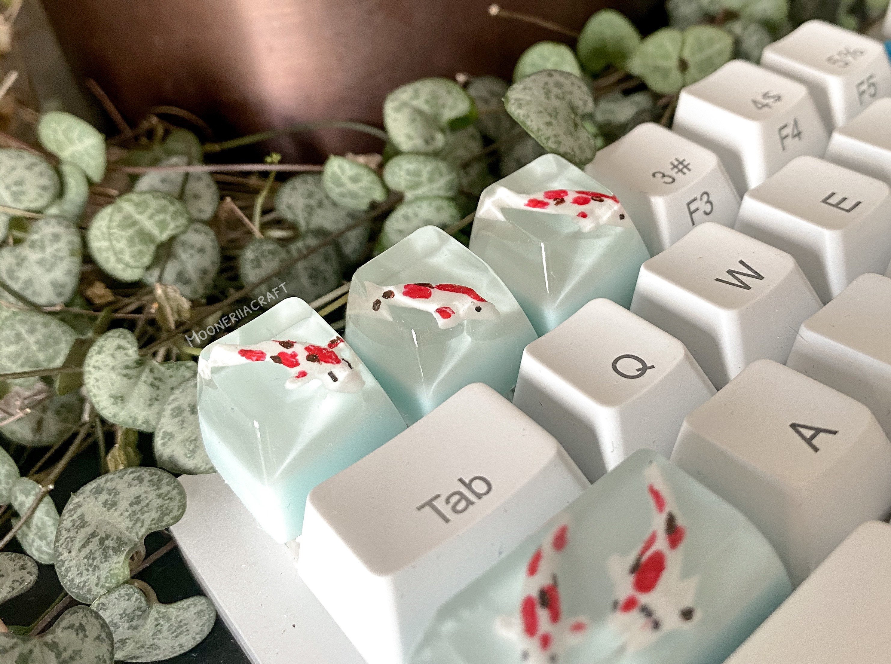Koi fish keycap artisan keycap custom keycap keyboard gift | Etsy