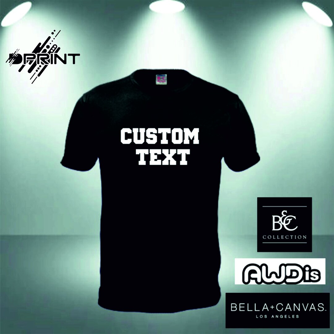Custom T-shirt, Personalized Tee, Men's Tshirt, Women's Tshirt, Add ...