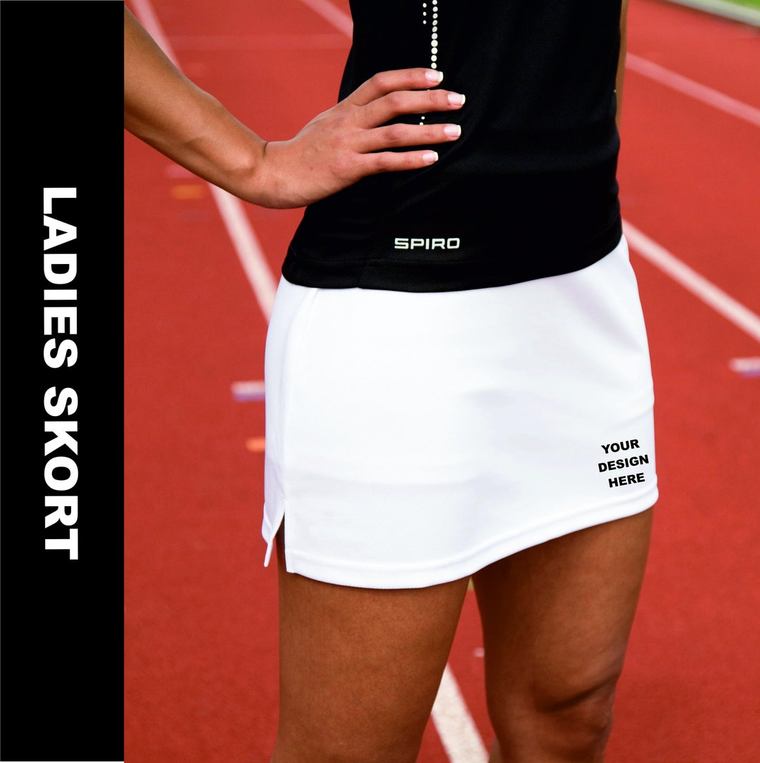 Custom Printed Ladies Skort Logo Printed Personalised Sportswear Skirt ...