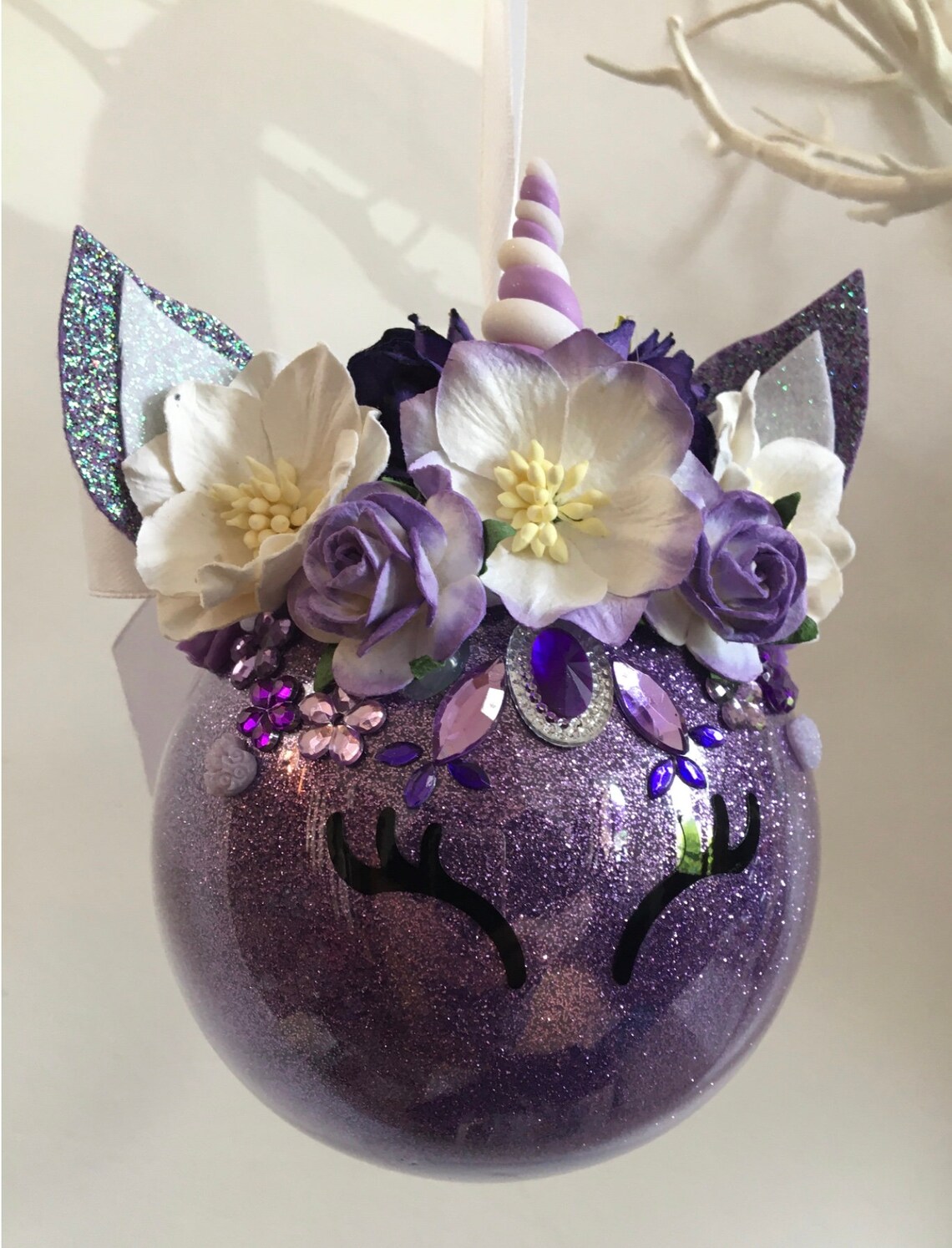 Unique Magical Unicorn individually hand decorated bauble | Etsy