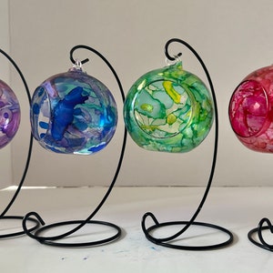 White or Black Metal Bauble Display Stand, Ornament Hanger - Etsy