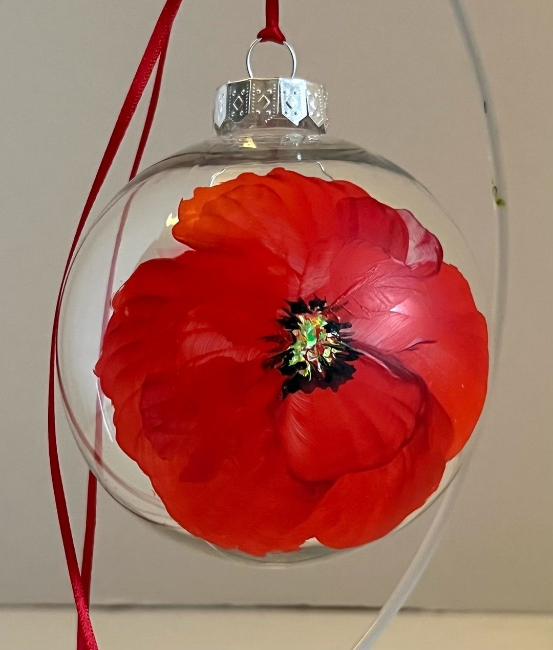 Poppy Bauble - Etsy UK