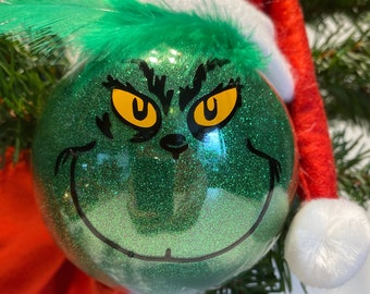 Grinch Hand Bauble | Etsy